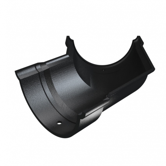 GC Beaded Half Round Cast Iron Gutter 135° Universal Angle