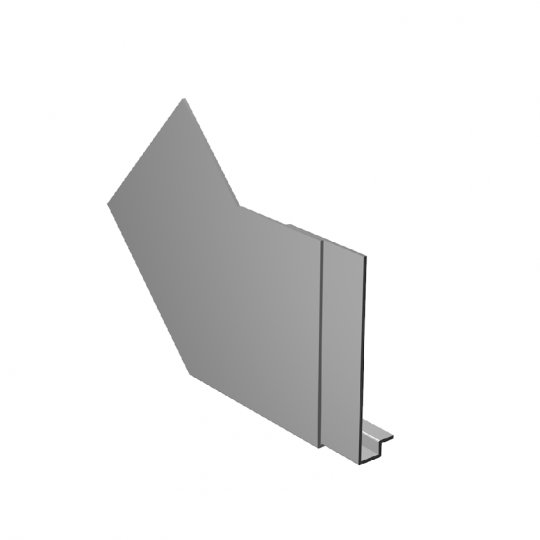 Skyline Aluminium Fascia Profile 3 Bends Apex or Raking Angle